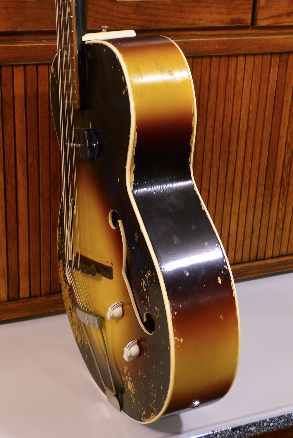 1957 National Dynamic Archtop Electric Mandocello Conversion