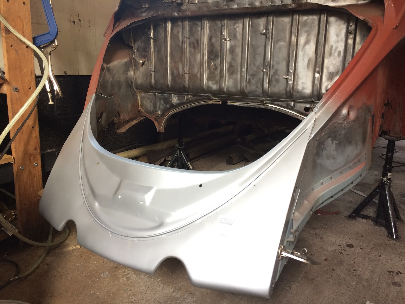 1965 VW Beetle Restoration: New BBT rear valance