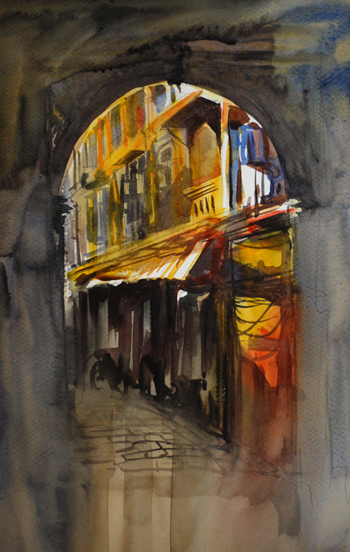 Vinod more : a painter: Watercolors