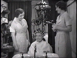From a Farmhouse Window: Antique Permanent Wave Machine