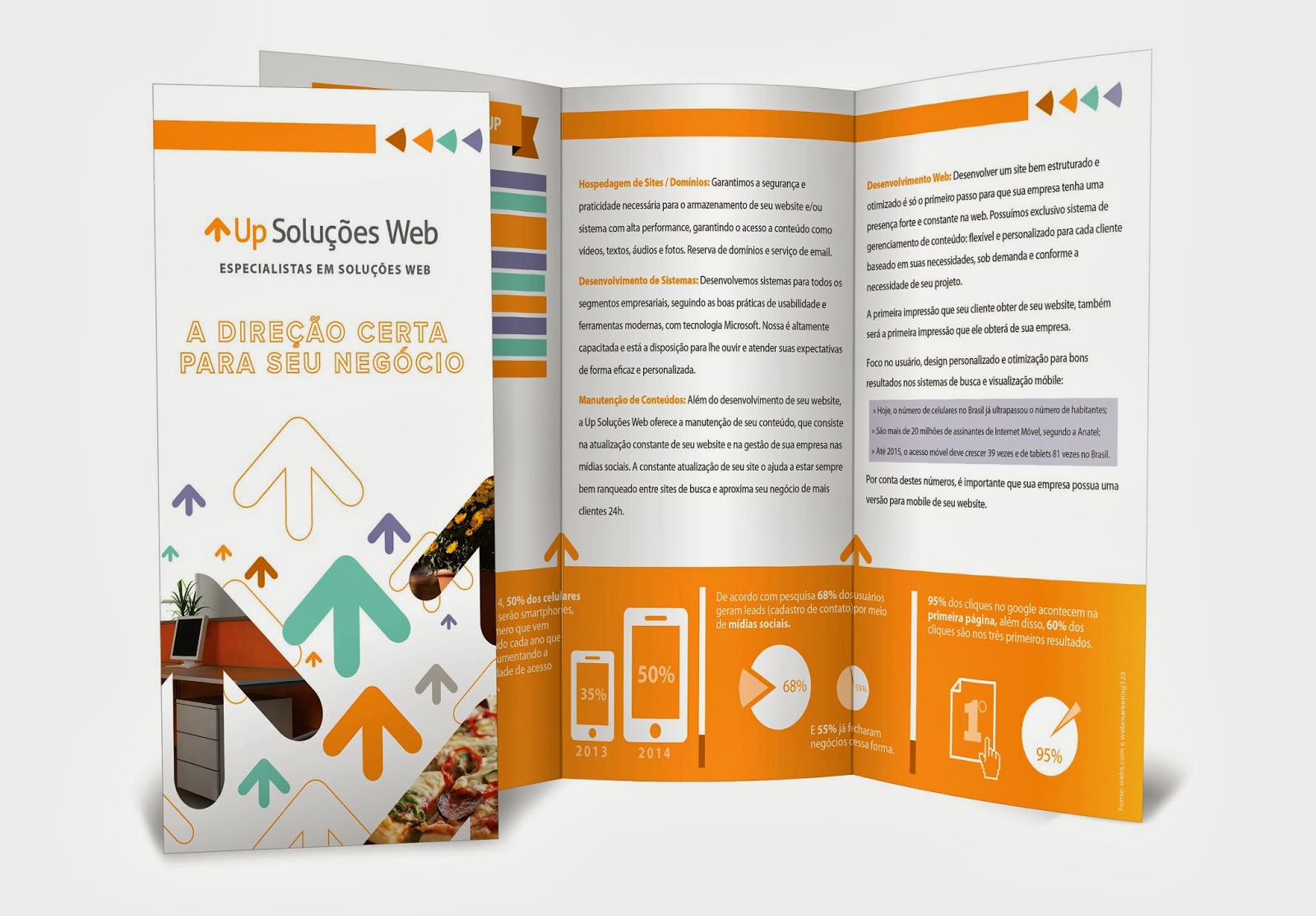 Flávio Domeniche: Folder Institucional - Up Soluções WEB