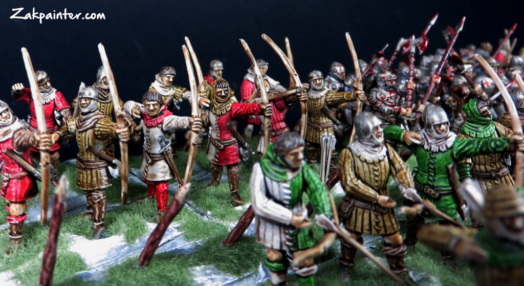 ZakGallery: Painted 28mm Hundred Years War English army