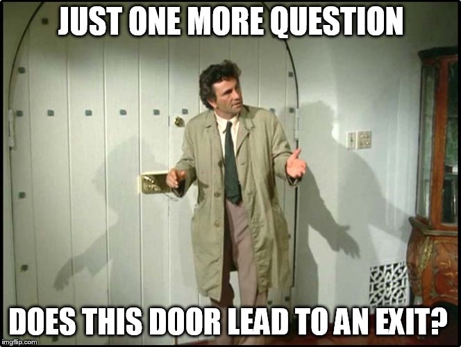 Speak of the Devil: We Need Columbo To Sort This One Out