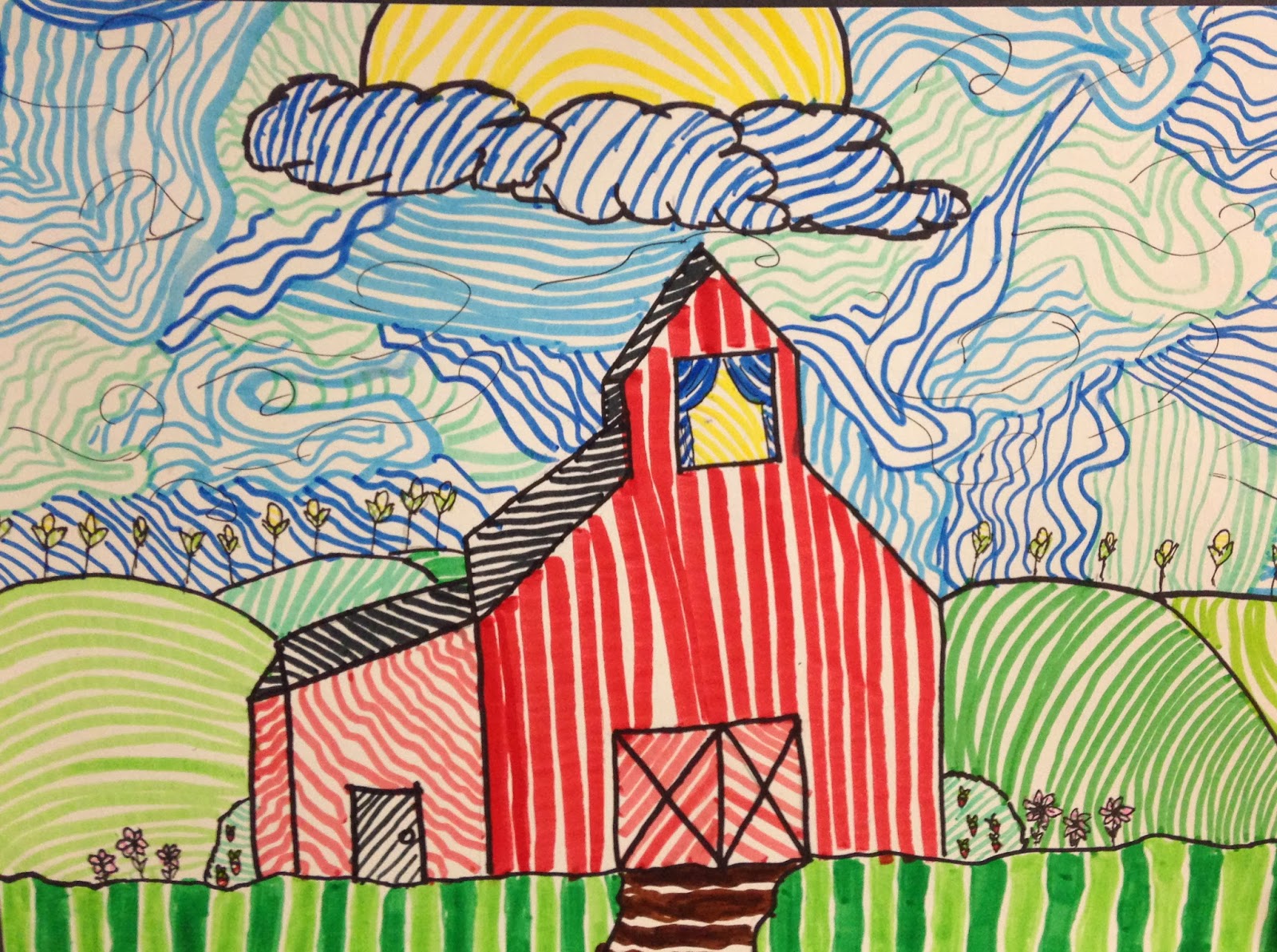 Art Room Blog: Art Club Line Showing Direction and Motion...