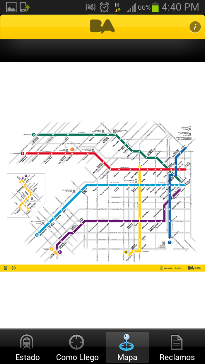 CRÓNICA FERROVIARIA: SUBTE: LANZARON LA APP