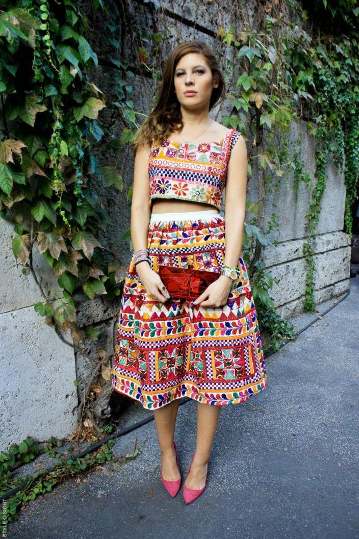 LILLA LOU BLOGUJE: I love FOLK! Moda ludowa na ulicy. INSPIRACJE.