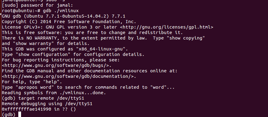 Debugging Linux Kernel using KGDB Part 1