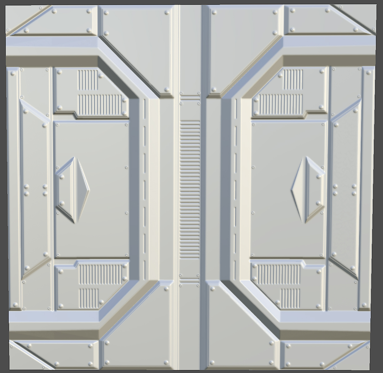 Praamsma 3D Design: Tile-able Sci-fi Panels