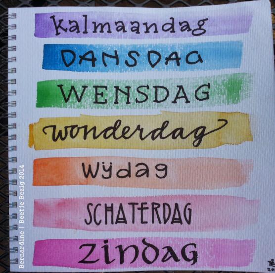 Leuk en Informatief!: De dagen van de week