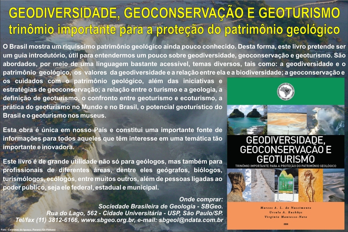 GEODIVERSIDADE, GEOCONSERVAÇÃO E GEOTURISMO ~ ODTUR - Otavio Demasi ...