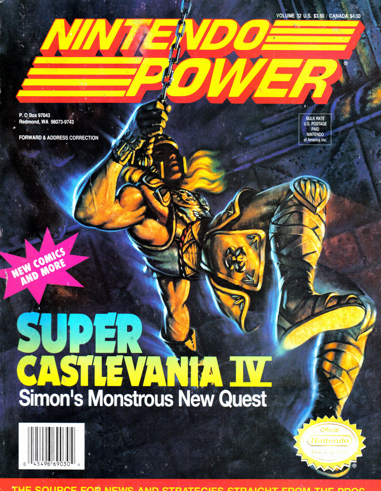 8-Bit City: Super Castlevania IV Nintendo Power Scans