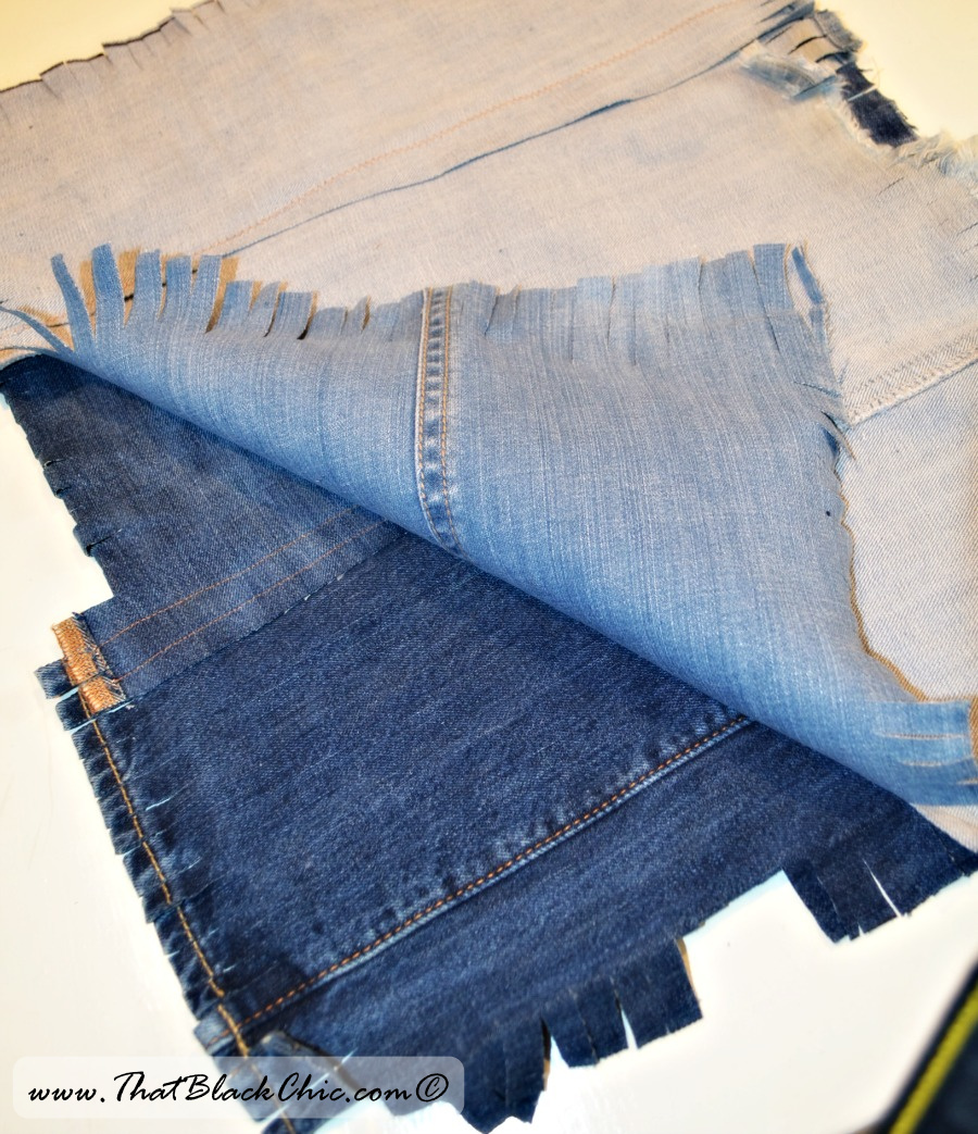 DIY TIME: Distressed denim DIY fold-over clutch [inspired by YouTuber ...