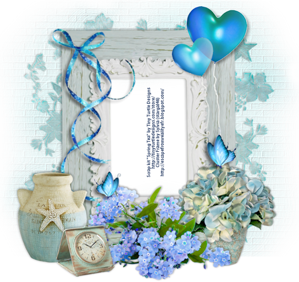 Escape From Reality Blog: FTU Cluster Frames "Spring Tea"