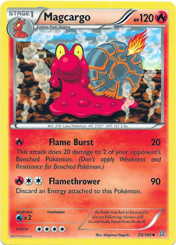 Magcargo 23/160 -- Primal Clash Pokemon Card Review | PrimetimePokemon ...