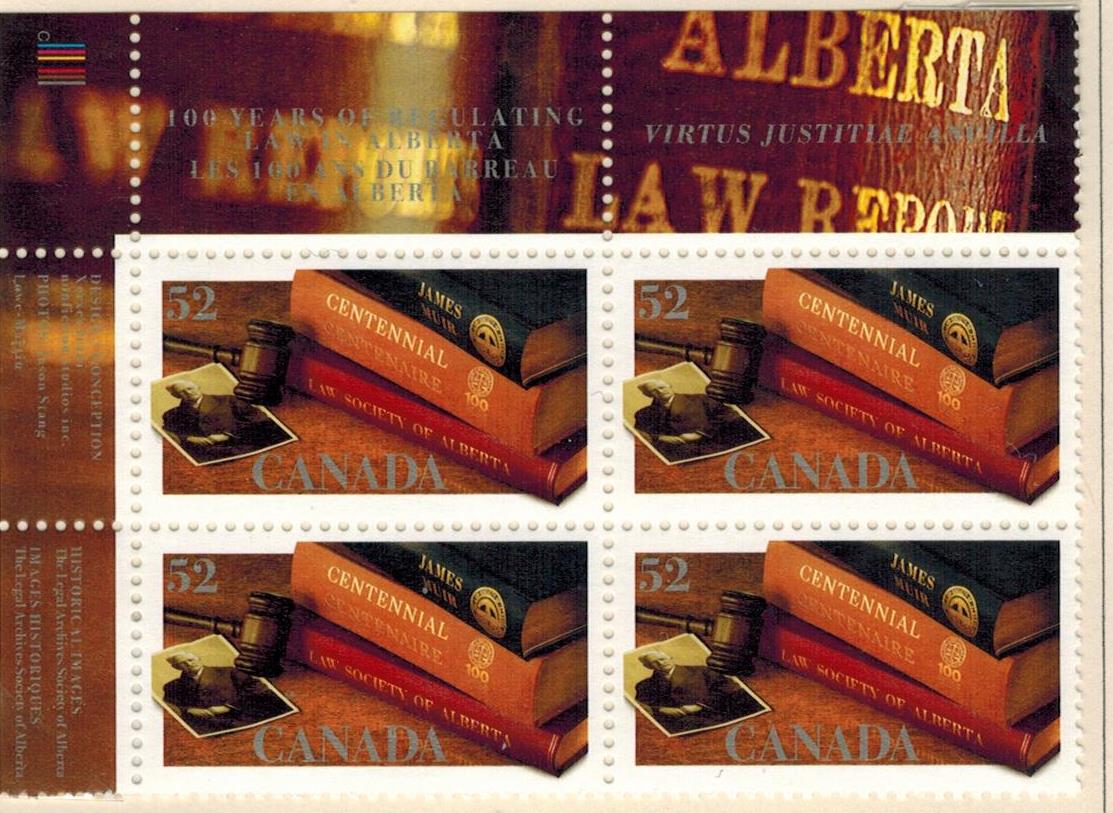 Postal History Corner: Law Society Of Alberta : 1907 -2007
