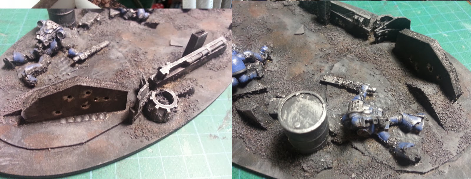 Captain Stainguard 40k Scratch Building : Space marine corpse’s scenery