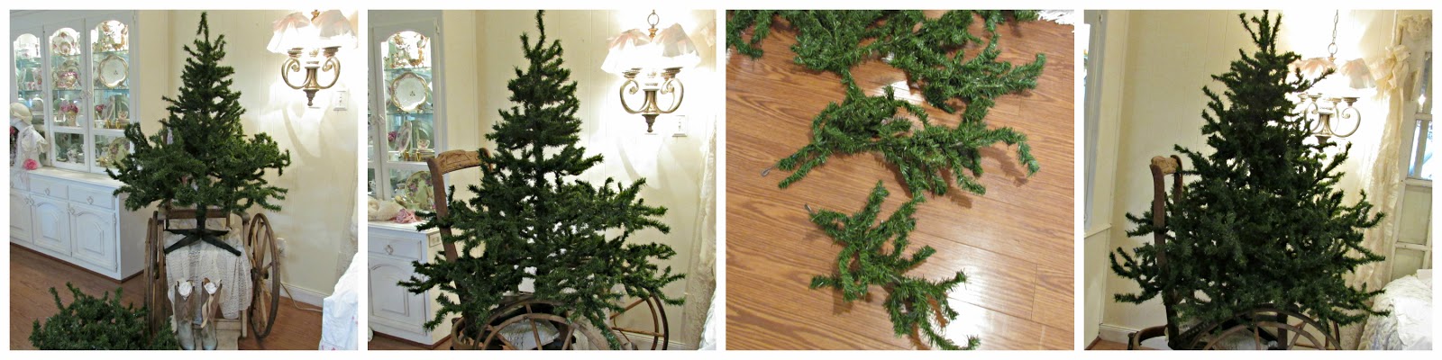 Penny's Vintage Home: How to Make a Short, Fat Christmas Tree