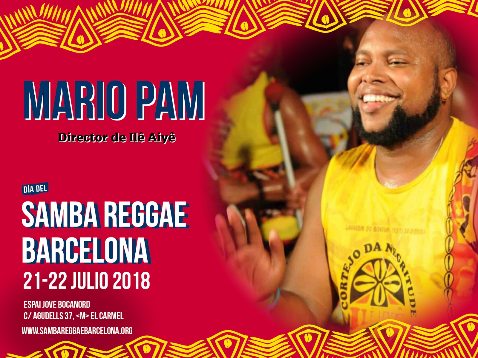 Día del Samba Reggae en Barcelona: Mario Pam para el Festival Samba ...