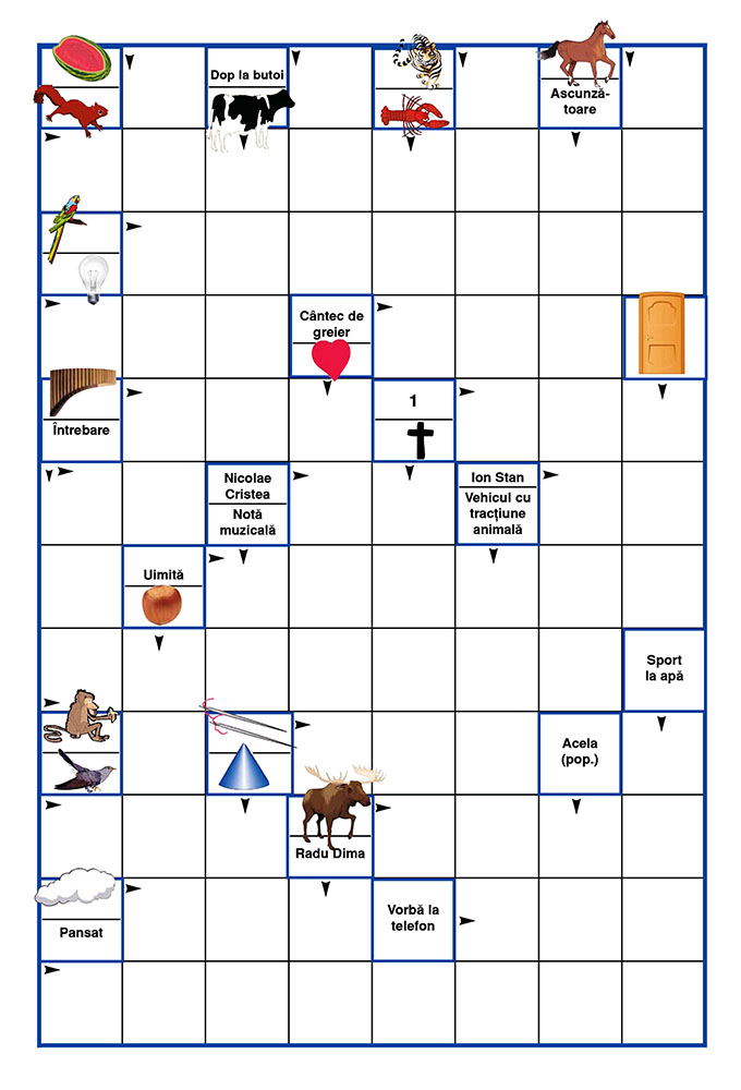 Joc de copii: Integrama ilustrată (5)