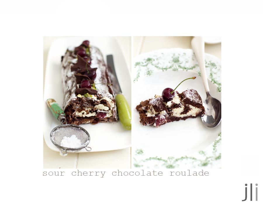 sour cherry chocolate roulade - 5 days of Christmas / DELICIOUS BITES