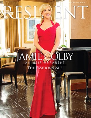 JAMIE COLBY CELEBRATES RESIDENT MAGAZINE COVER