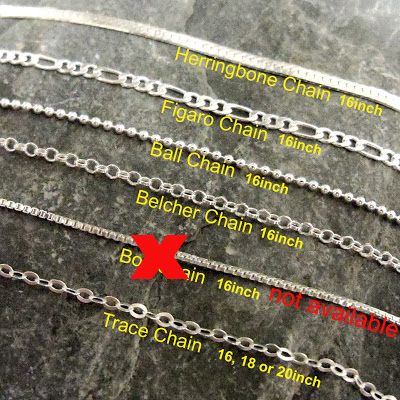 Personalised Treasures: Chain Types to choose from