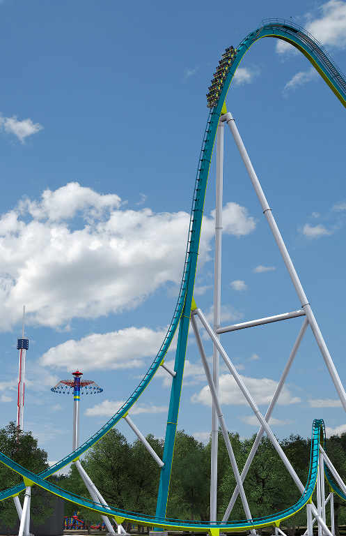 Fury 325 Virtual Ride Worlds Tallest Giga Roller Coaster Carowinds!