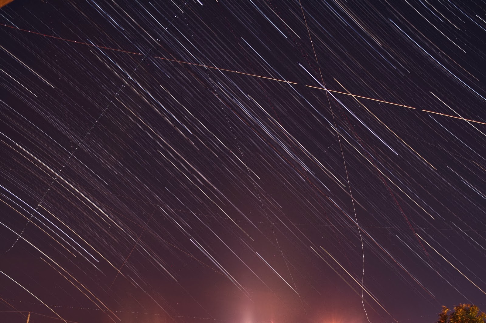 Layered Star Trails with Twilight Venus Moon Conjunction [Stellar ...