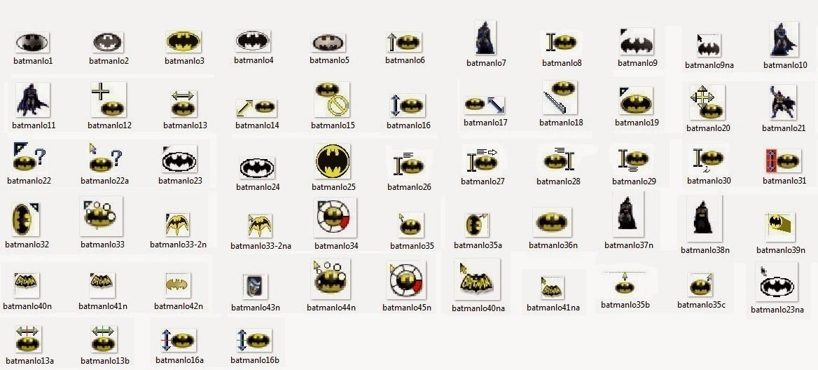 Just Musing: batman mouse pointers