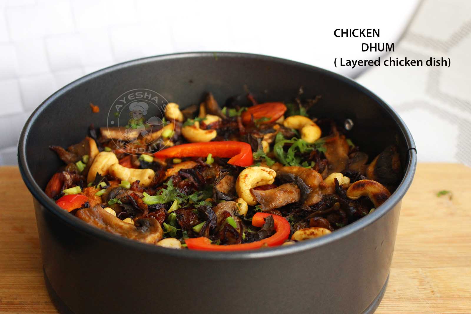 DUM CHICKEN - LAYERED CHICKEN DISH / PARTY CHICKEN RECIPE