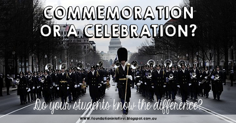 Commemoration or a Celebration; do your students know the difference ...
