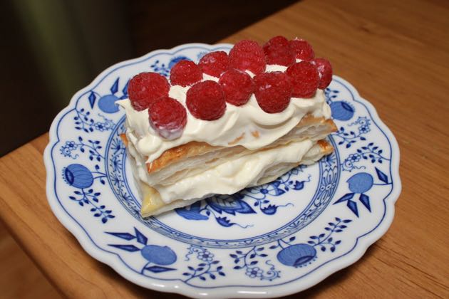 Raspberry and lemon marscapone Napoleons | down to earth