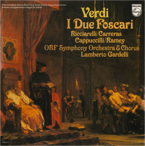 OperaClamor: VERDI: I Due Foscari (Carreras, Ricciarelli)