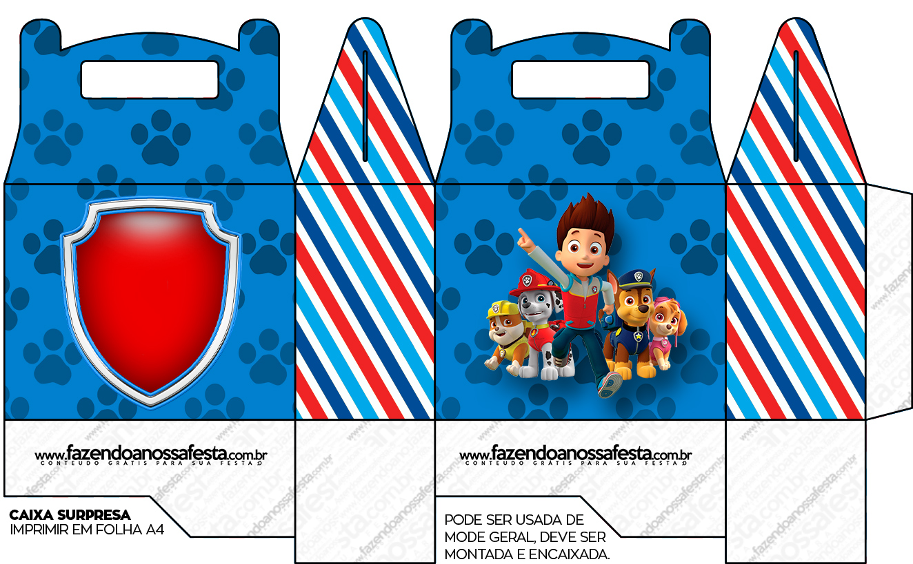 Paw Patrol: Free Printable Boxes. - Oh My Fiesta! in english