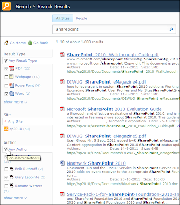 There's Something About SharePoint: Select multiple Refiners via the UI with xsl & js (part 2)