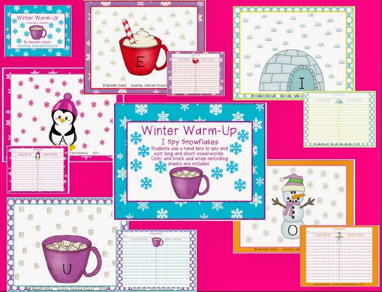Sunshine, Sand and Scissors: WInter Warm-Up Unit and a FREEBIE