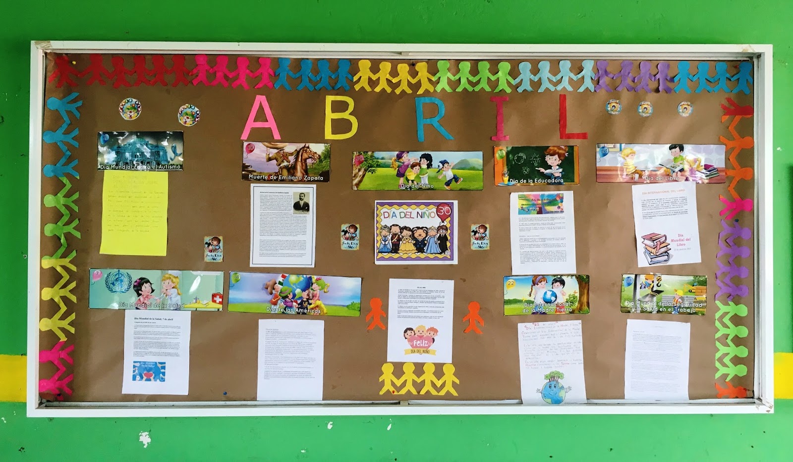 Escuela primaria "Nicolás Bravo": Nuestro periódico mural de abril 2018