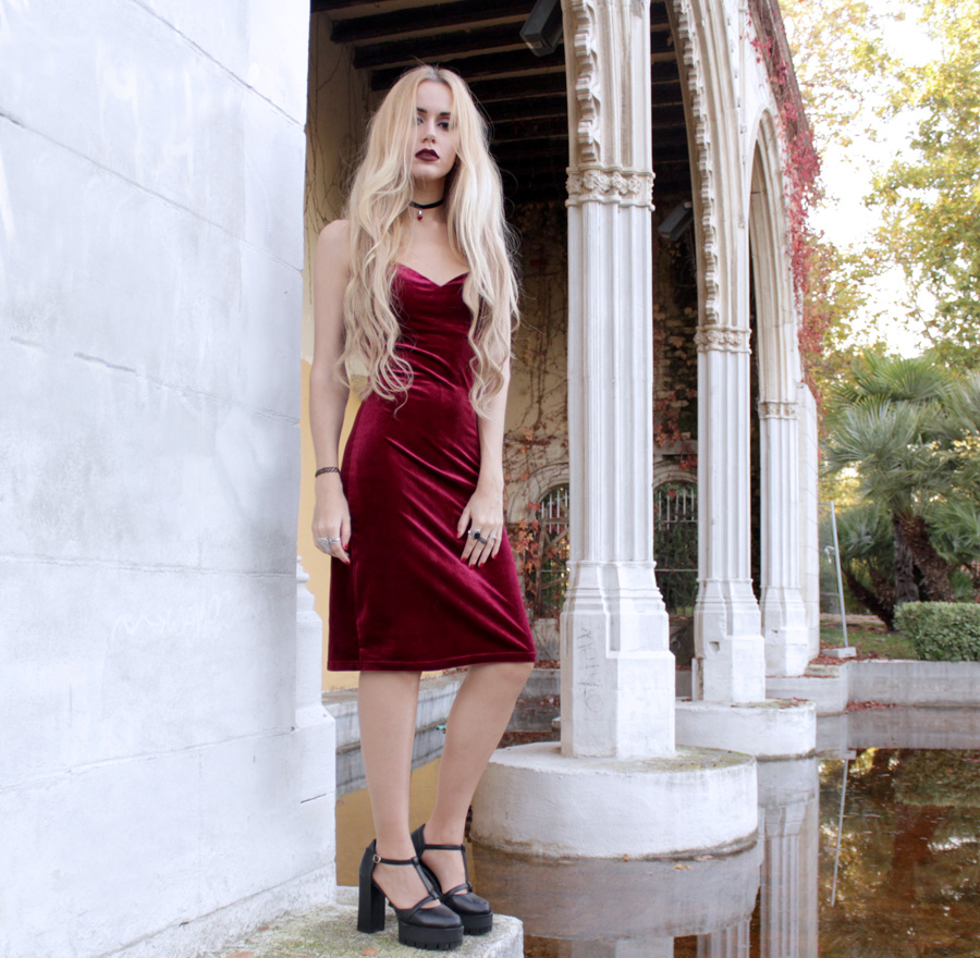 Rock my boots: Vampire heart - Zaful Halloween ootd
