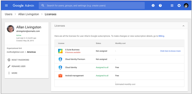 Google Workspace Updates: Improved user management in the Admin console