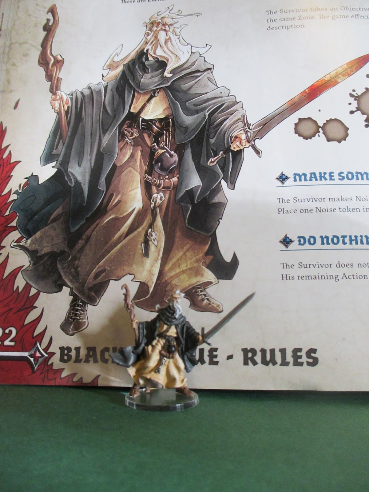 The Miniatures Man: Baldric the Wizard from Zombicide: Black Plague