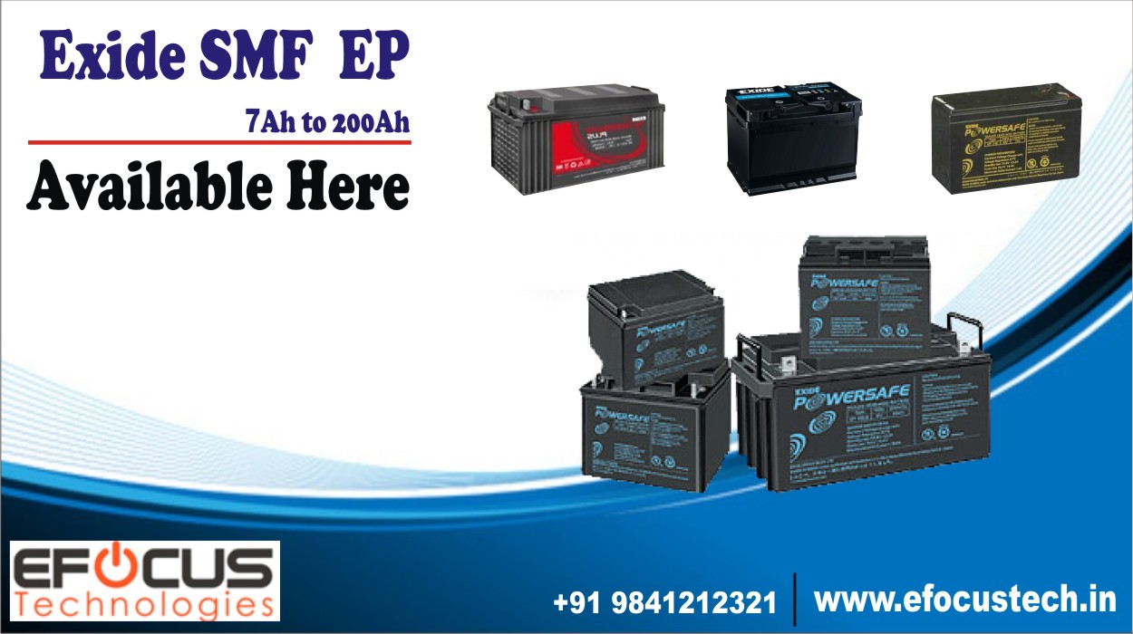 Microtek Inverter and Exide Battery Sales in Chennai | Efocus Technologies