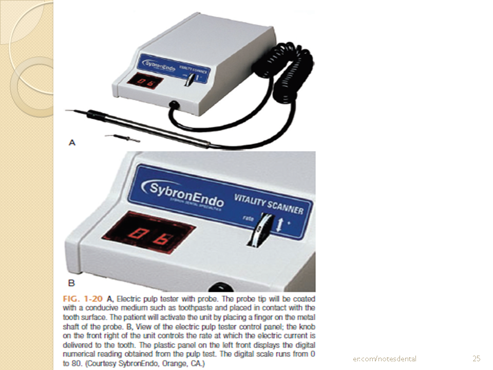 Dental Notes: Pulp Tests NOTES