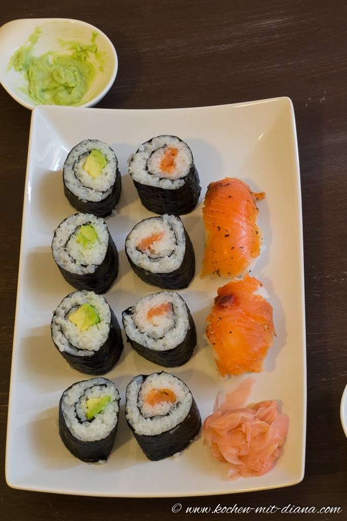 Maki and sushi - home made - Cooking with Diana