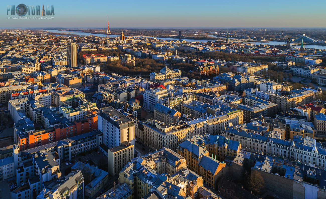 Riga centre from north-east - Riga City Photos