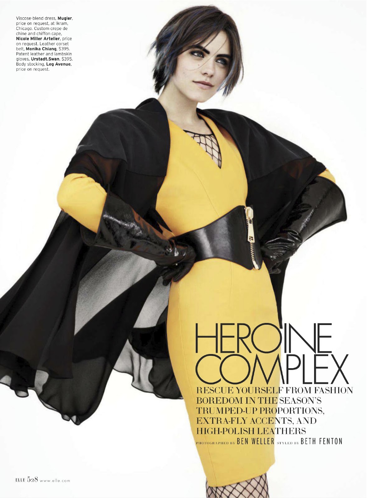 heroine complex: corinna ingenleuf by ben weller for us elle september ...
