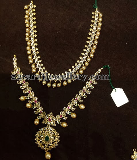 Pachi Sets with Gold South Pearls - Jewellery Designs