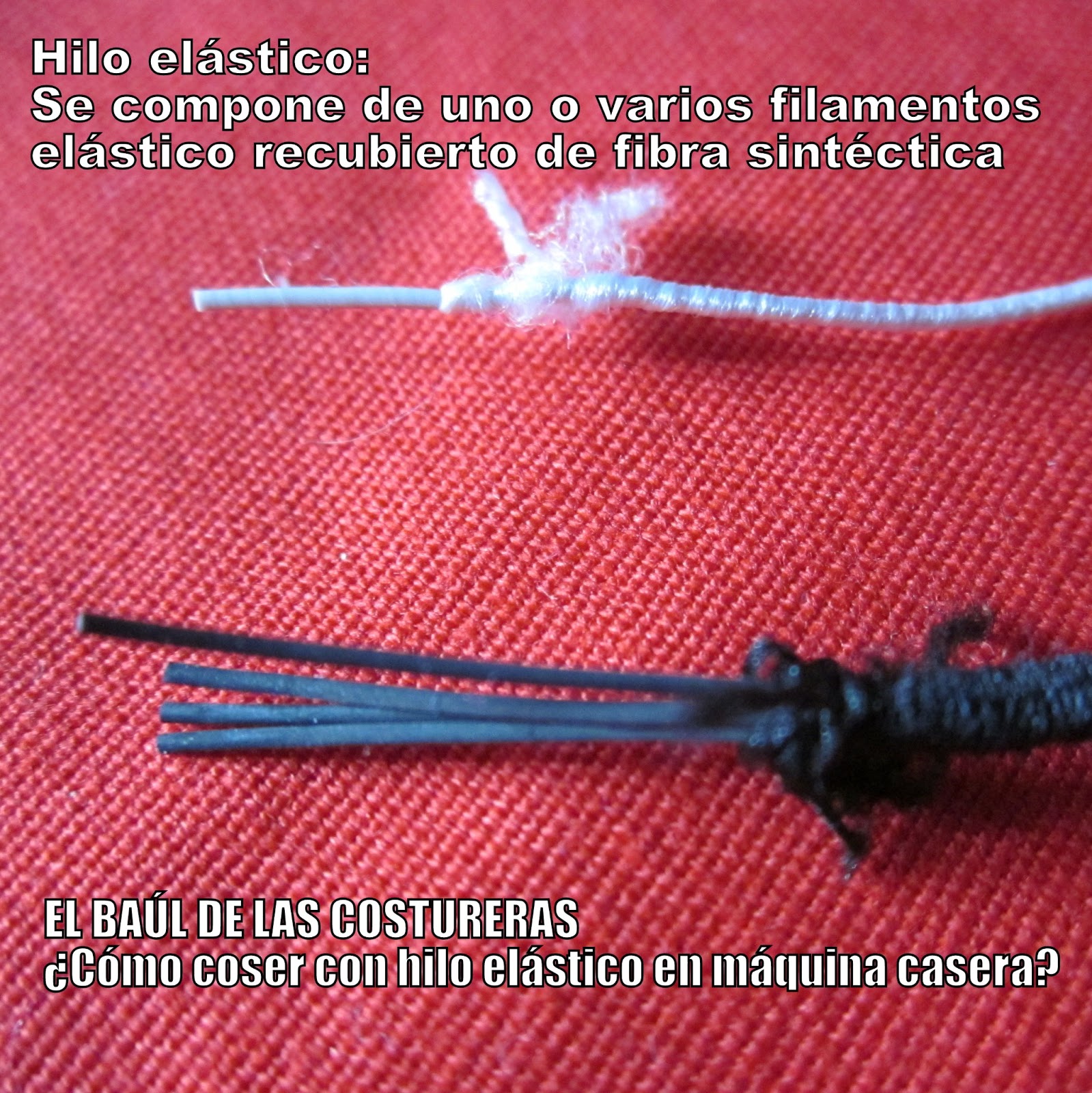 Cómo coser con hilo elástico