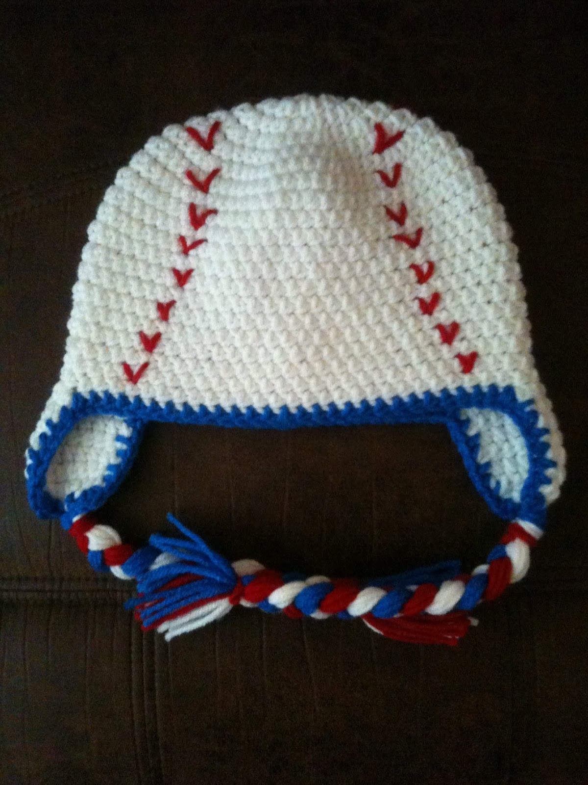 Yarn Art: Finally, The BASEBALL Hat!!