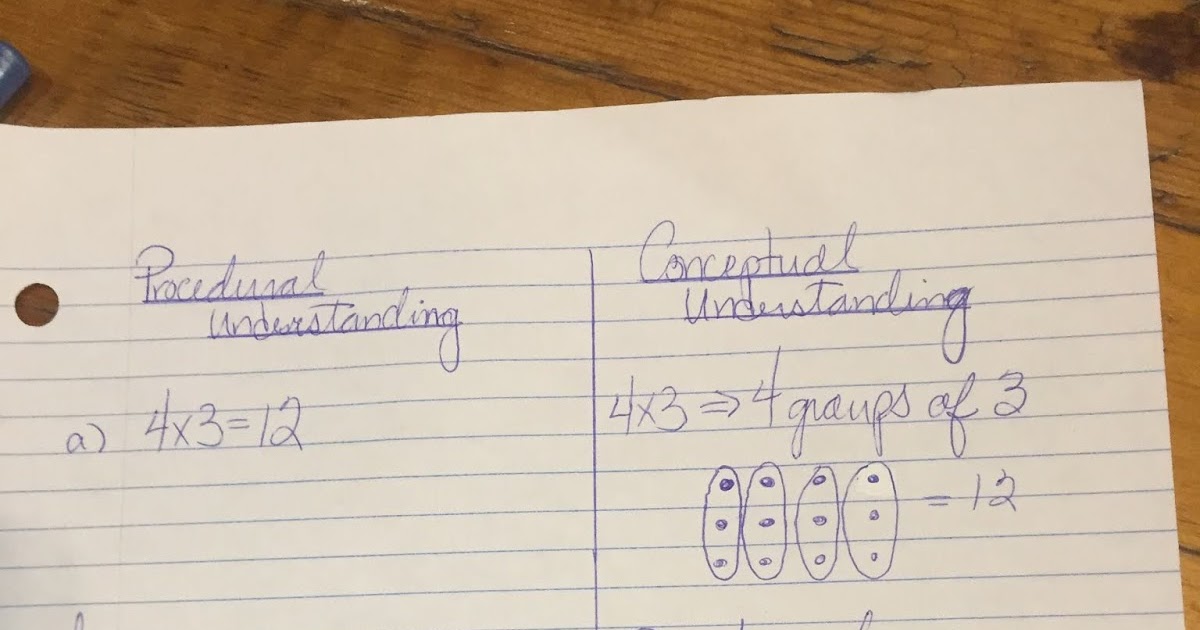 The Differentiation Between Conceptual and Procedural Understanding