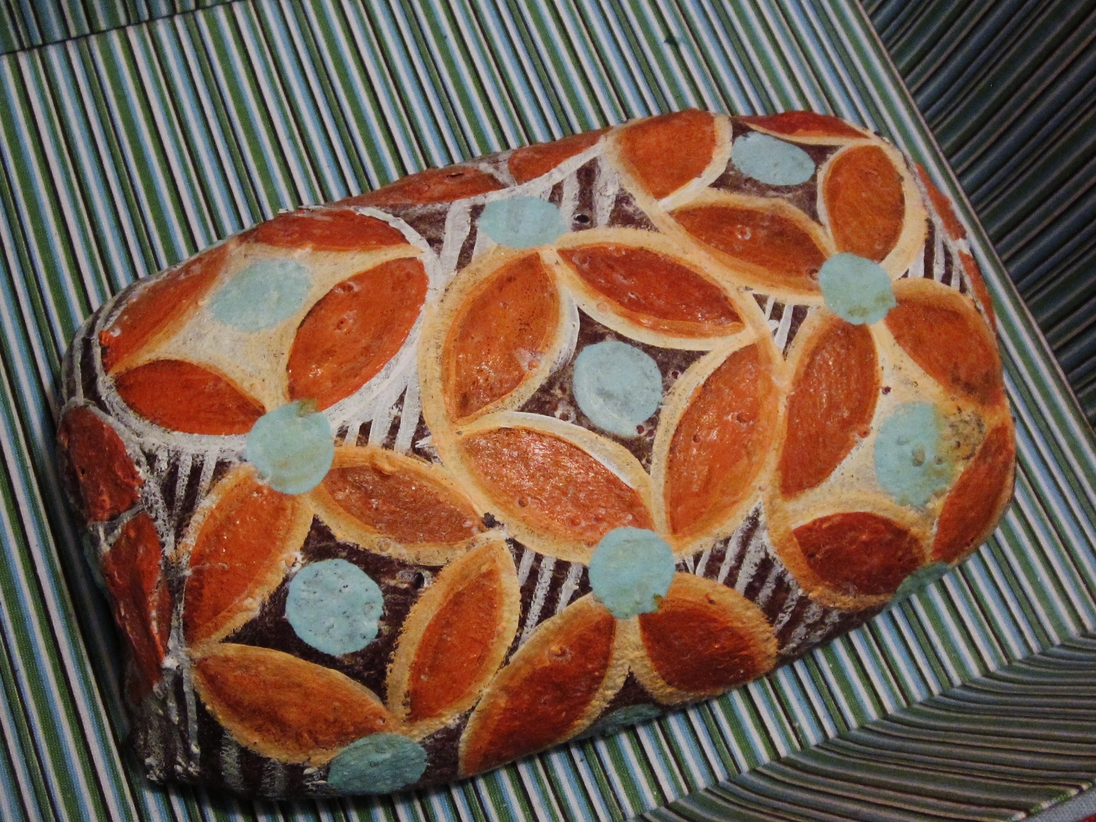 Chef Tess Bakeresse: Painted Whole Grain Bread for Momma (and Jan D'Atri)